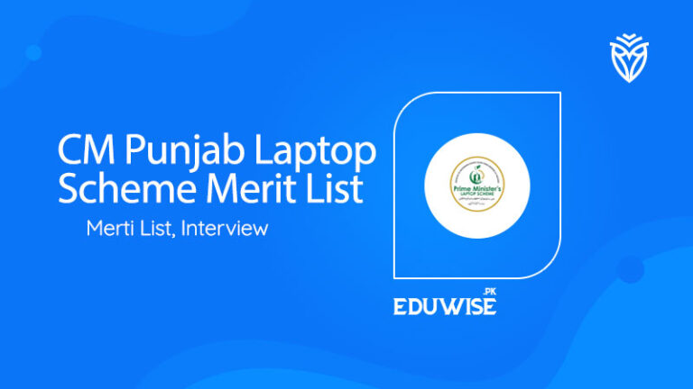 CM Punjab Laptop Scheme Merit List 2025 1st, 2nd, 3rd