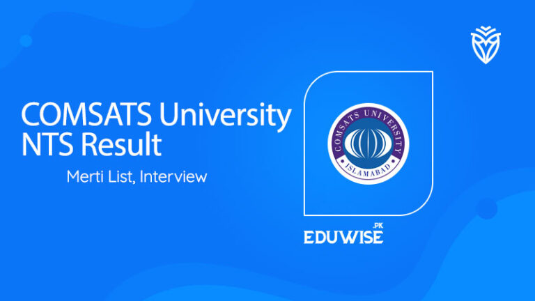 COMSATS University NTS Result 2025 Check Online