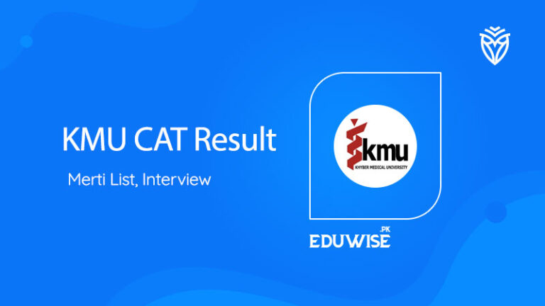 KMU CAT Result 2025 Answer Key, Merit List